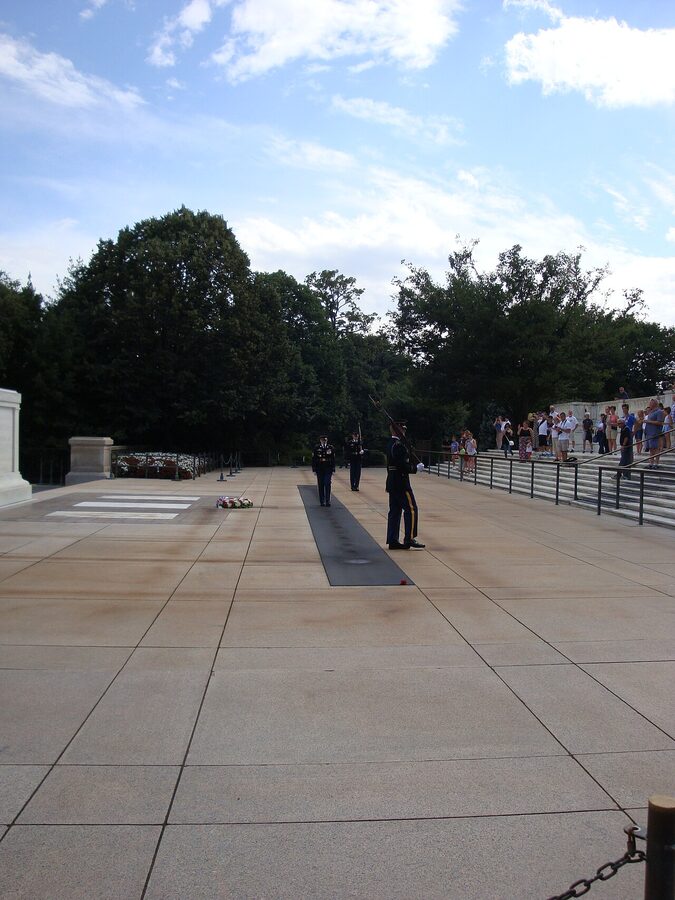 Changing of the Guard at the Tomb of the Unknown Soldier Arlington