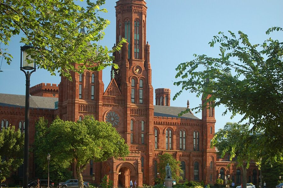 Smithsonian Castle viewed from the National Mall