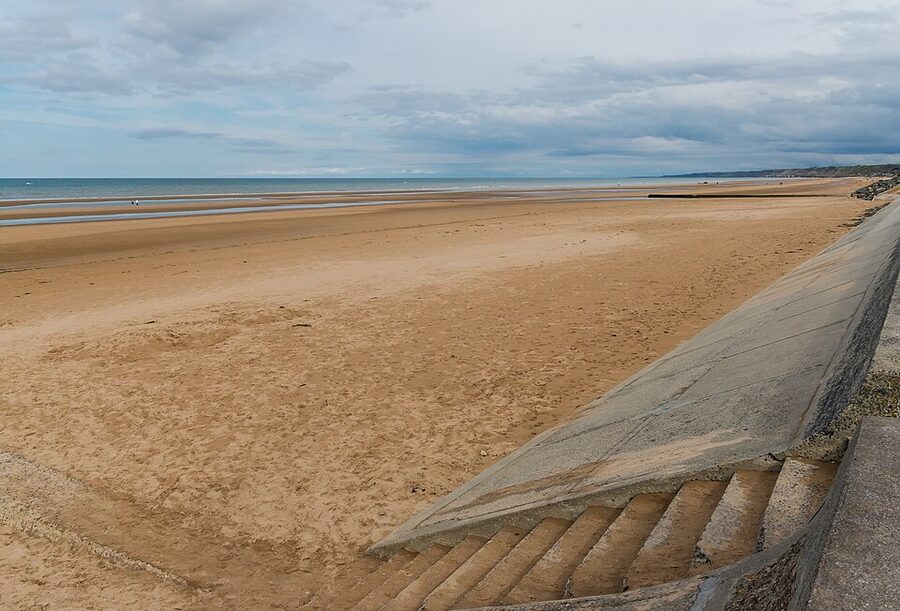 The peaceful expanse of Omaha Beach today, Normandy, France