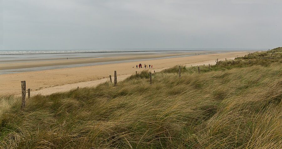 Utah Beach D-Day landing site looking south, Manche, Normandy