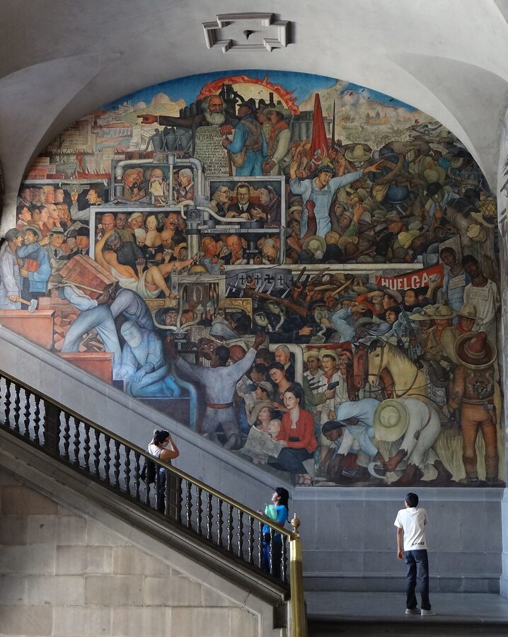 Diego Rivera History of Mexico mural at the National Palace