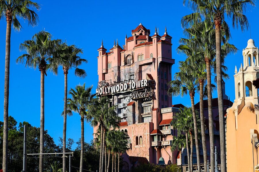The Twilight Zone Tower of Terror exterior at Disneyland Paris