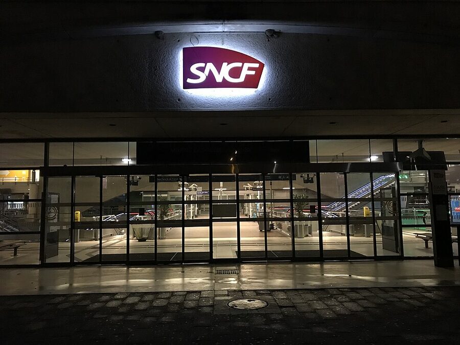 Marne-la-Vallee Chessy station exterior at Disneyland Paris