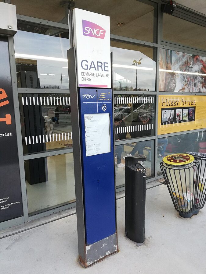 Marne-la-Vallee Chessy RER and TGV station Disneyland Paris