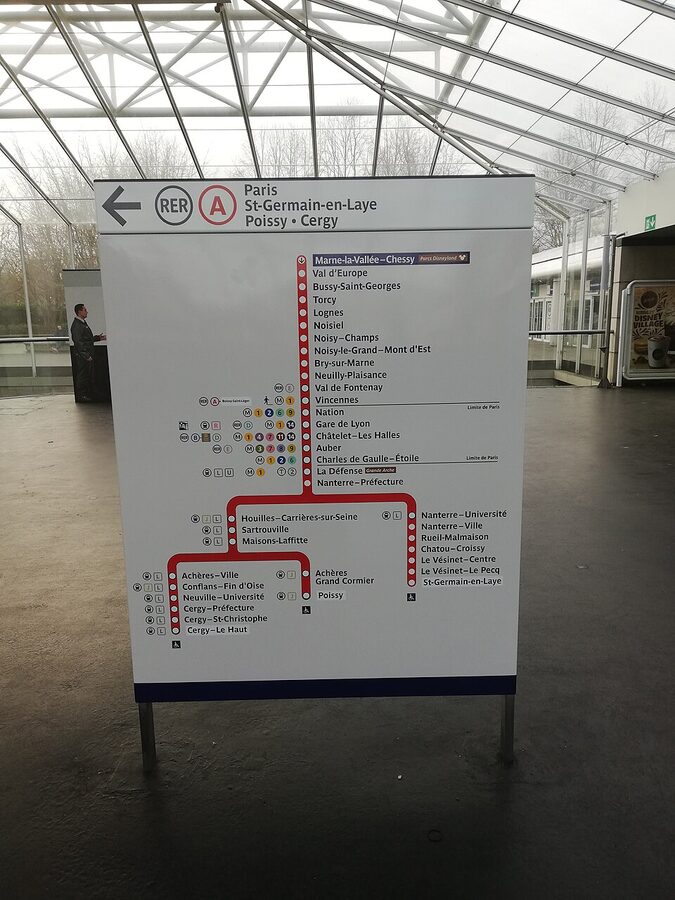 Marne-la-Vallée Chessy RER and TGV station near Disneyland Paris