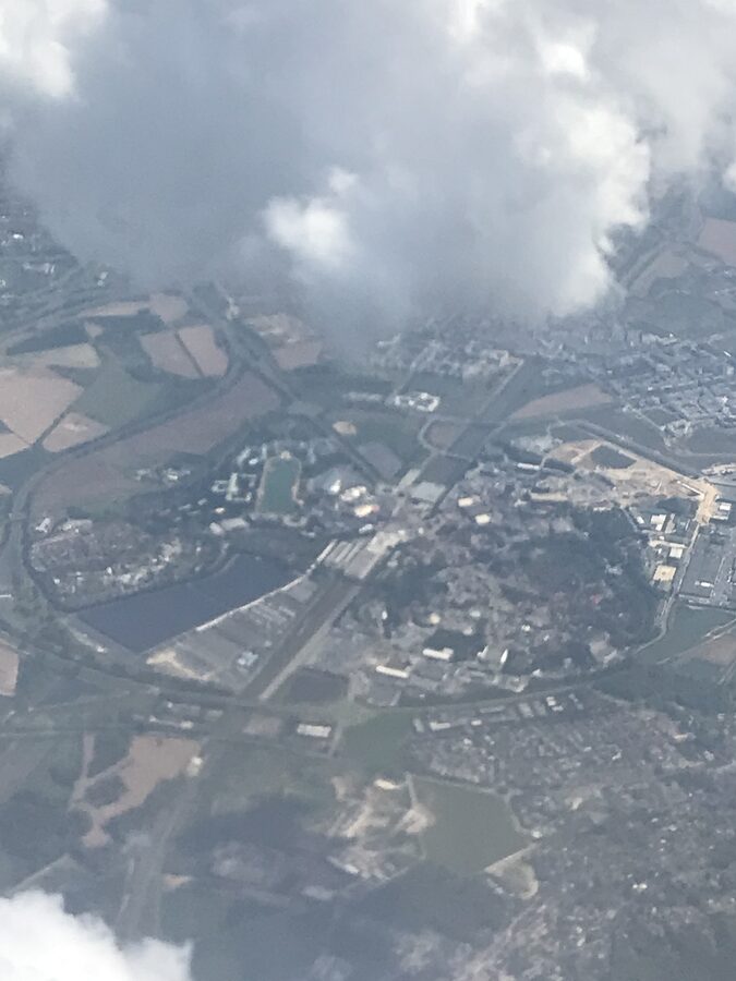 Disneyland Park Paris exterior in April 2022