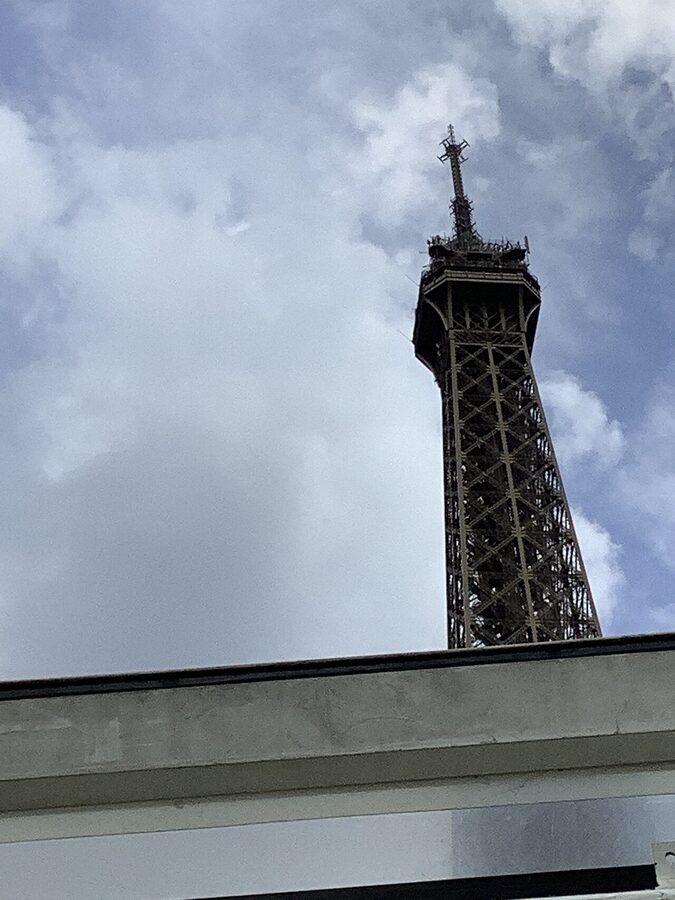 Eiffel Tower seen from a Batobus on the Seine