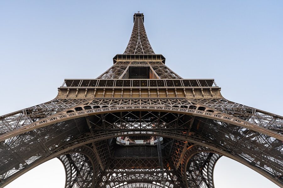 Eiffel Tower seen from across the Seine