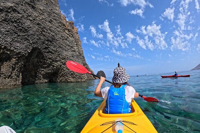 Enchanting Semi Private Kayaking Tours in Milos - The First Stop: Gerakas Beach