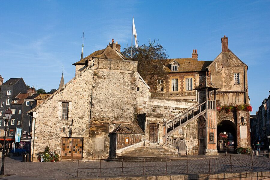 The Lieutenance gate at Honfleur old port