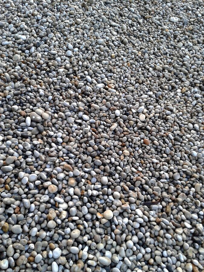 Etretat pebble beach galets close up