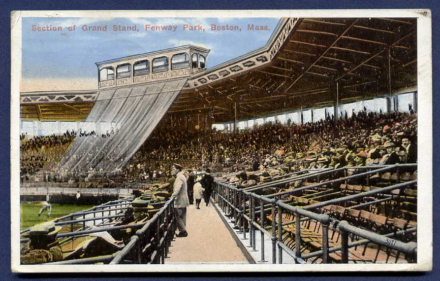Fenway Park historic postcard circa 1915 Boston