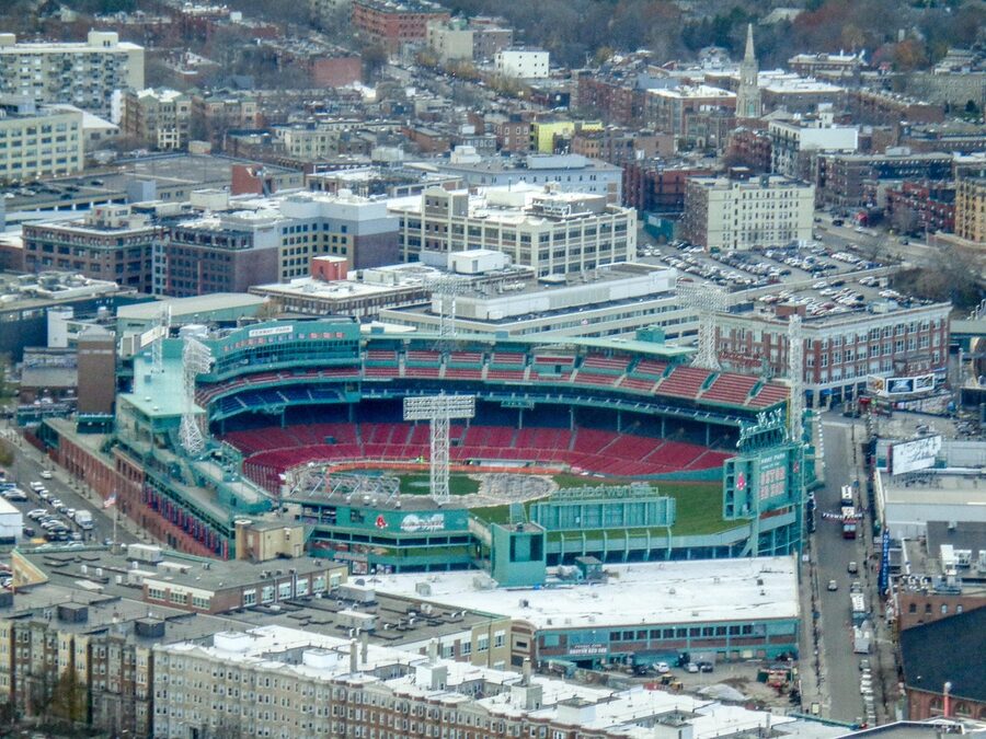 Fenway Park stadium exterior Boston brick facade