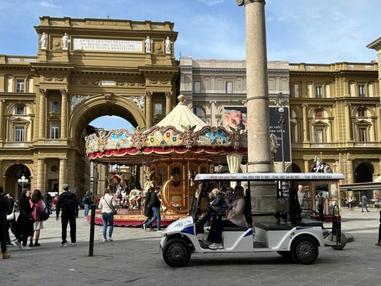 Florence: Golf Cart Tour with Panoramic Views - The Itinerary in Detail