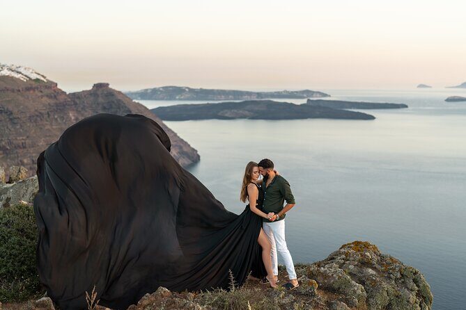 Flying Dress © Photoshoot in Santorini: Happy Birthday Package - Who Will Love This Experience?