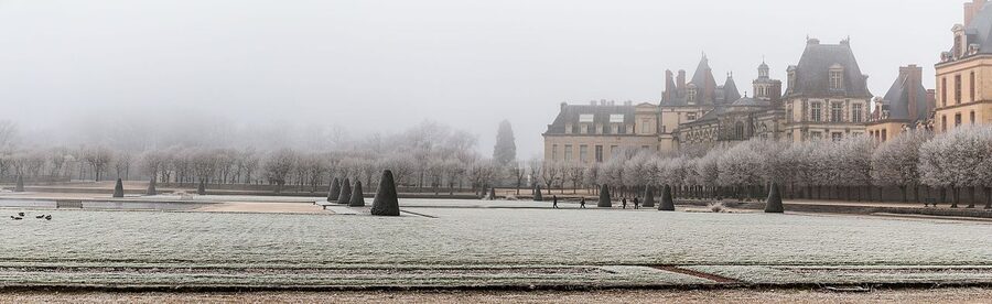 French garden at Château de Fontainebleau