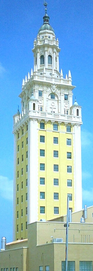The historic Freedom Tower in downtown Miami