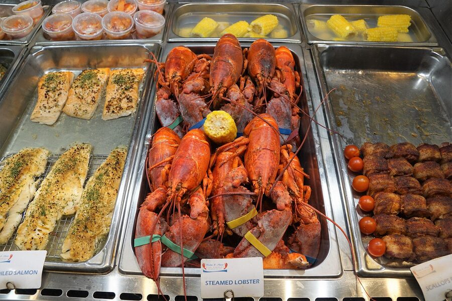 Quincy Market meal hall interior Boston