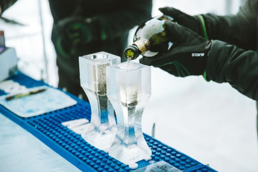 From Abisko: Explore the Icehotel - The Ice Bar Experience