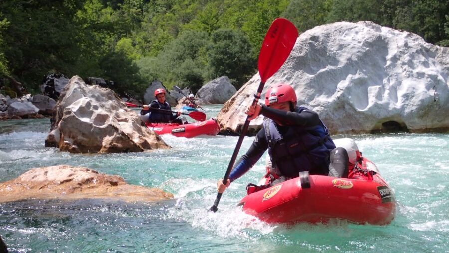 From Bovec: Whitewater kayaking on the Soa River - The Scenery and Environment