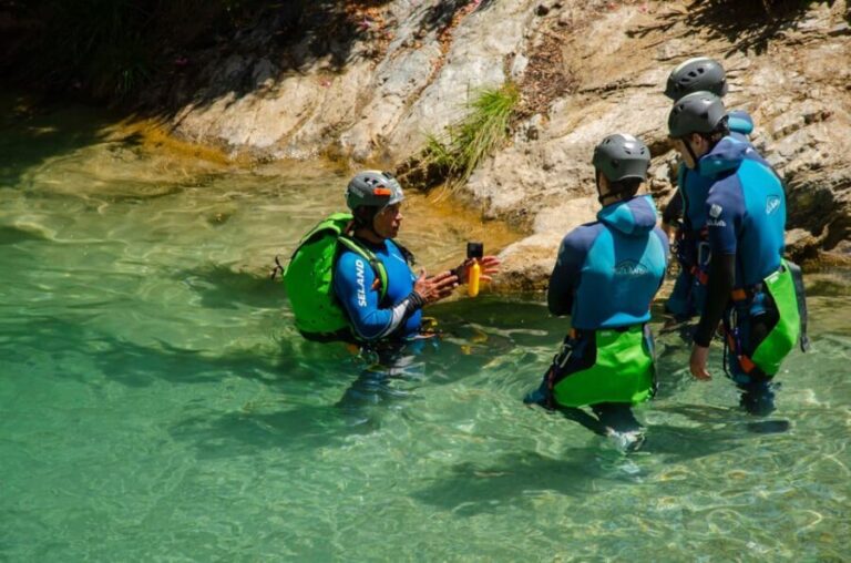 From Granada: Rio Verde Canyoning Tour with Lunch - Detailed Breakdown of the Itinerary