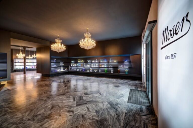 From Prague: Karlovy Vary Full-Day Tour - First Stop: The Moser Glass Factory