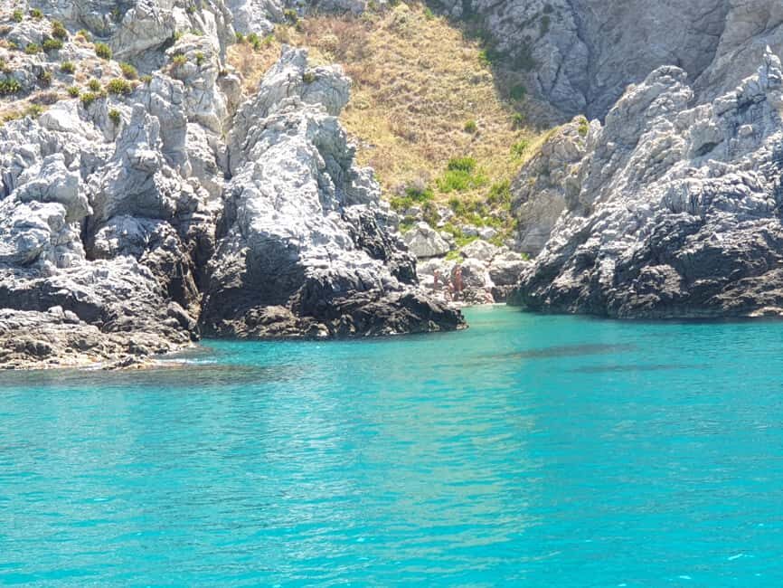 From Tropea: Sailing tour along the coast of the Gods - Exploring the Coast: From Caves to Capo Vaticano