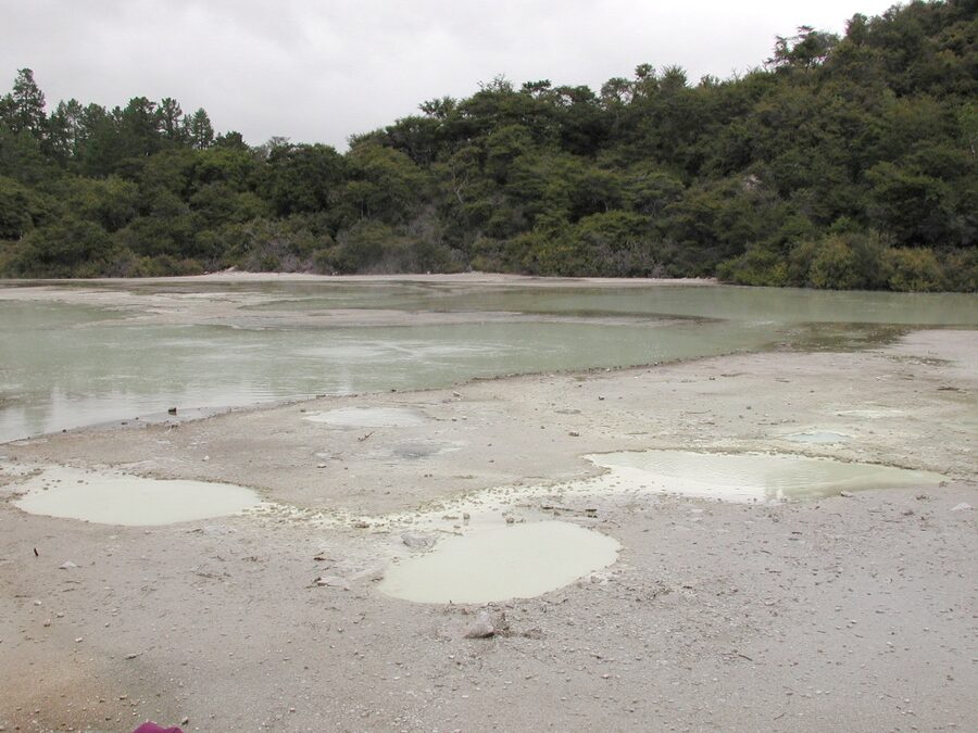 Frying Pan Flat acid pools at Wai-O-Tapu