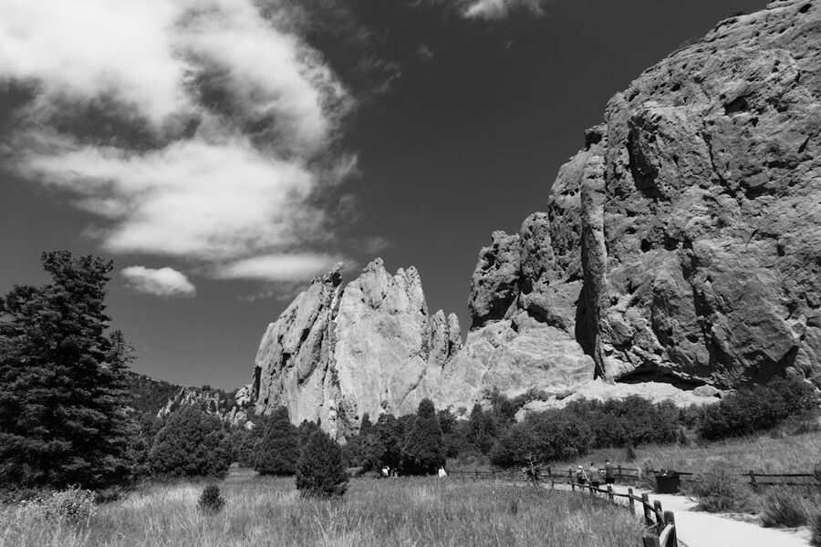 Rock formations at Garden of the Gods Colorado Springs