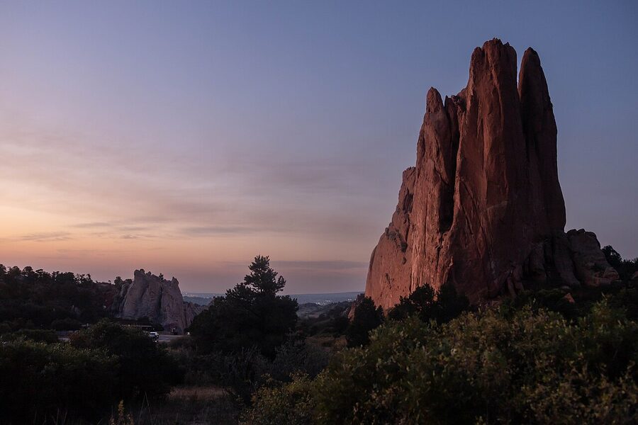 Garden of the Gods sunrise panorama