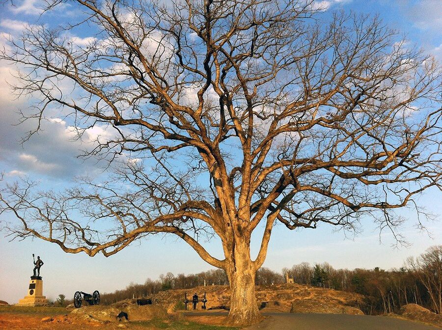 Devils Den boulder formation at Gettysburg battlefield