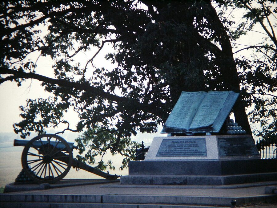 High Water Mark of the Confederacy monument at Gettysburg