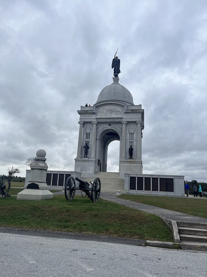 Pennsylvania State Memorial at Gettysburg — the largest monument on the battlefield