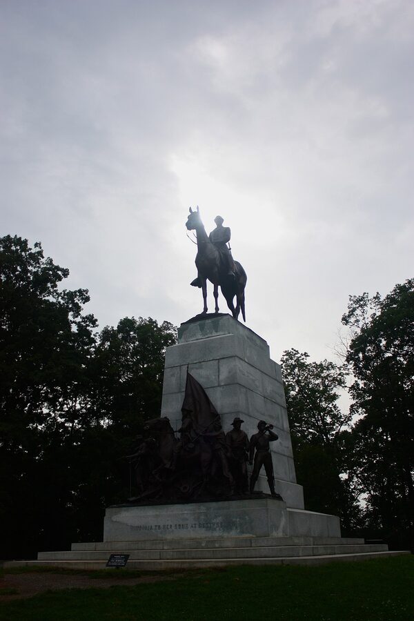 Virginia Monument at start of Picketts Charge Gettysburg