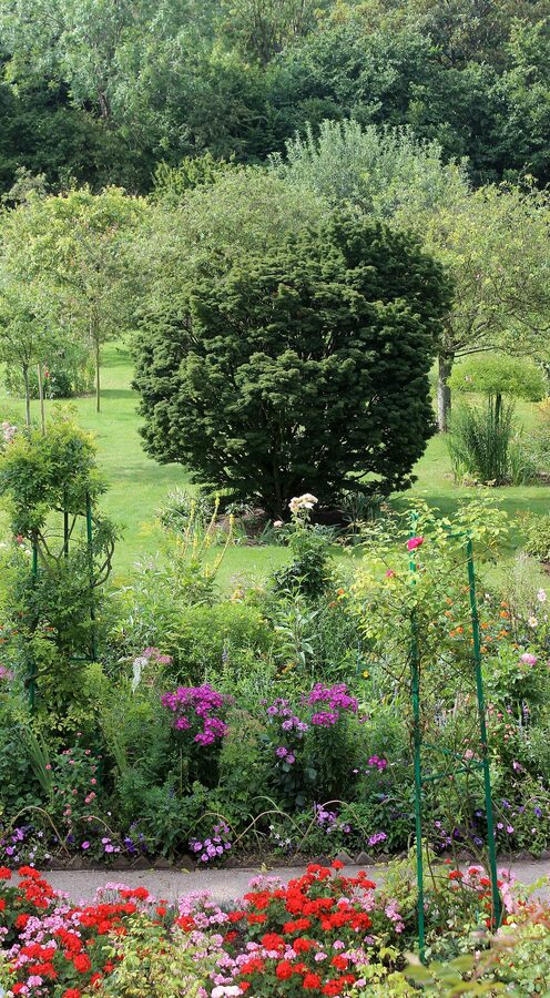Interior room inside Claude Monet's house Giverny