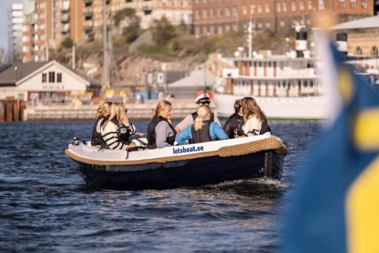 Gothenburg city center: Electric selfdrive boat tour - The Sum Up