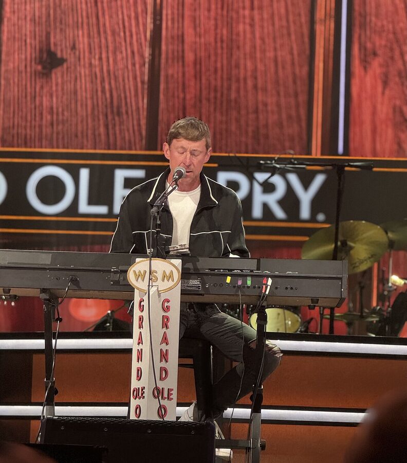 Ashley Gorley performing at the Grand Ole Opry