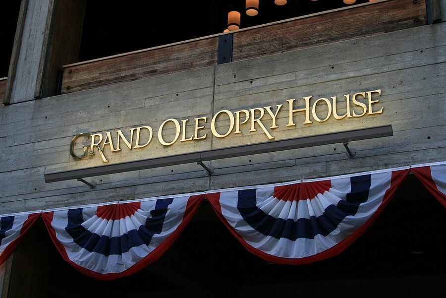 Grand Ole Opry House entrance sign