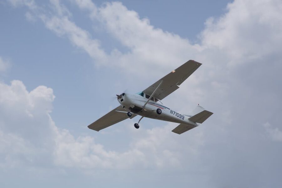 Small Cessna scenic flight aircraft
