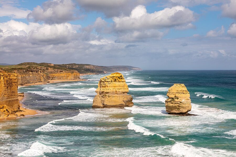 Twelve Apostles aerial view Port Campbell National Park