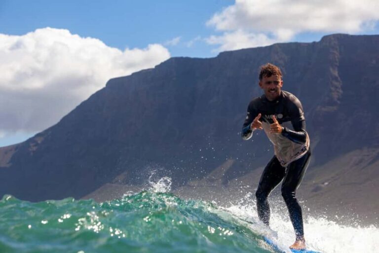 Group surf lessons in Lanzarote, learn with a local team - The value of the full package