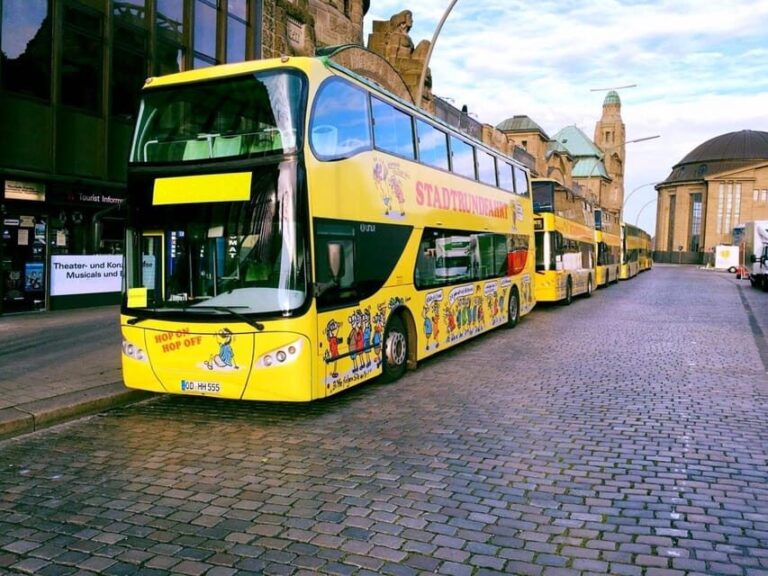 Hamburg: Hop-On Hop-Off Bus Tour Yellow Double Decker - The Route and Highlights