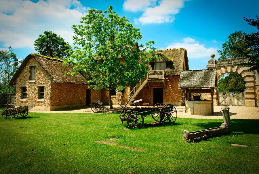Farmhouse at the Hameau de la Reine, Marie Antoinette's estate