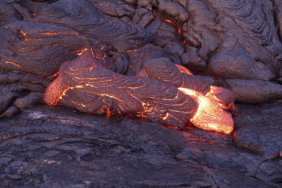 Hawaii lava rock volcanic landscape