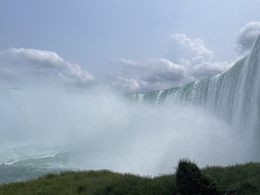 View of Horseshoe Falls from the Journey Behind the Falls lower platform