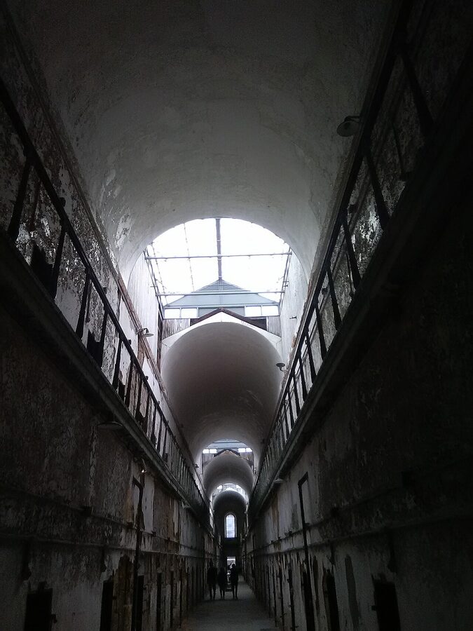 Eastern State Penitentiary cell block A interior Philadelphia