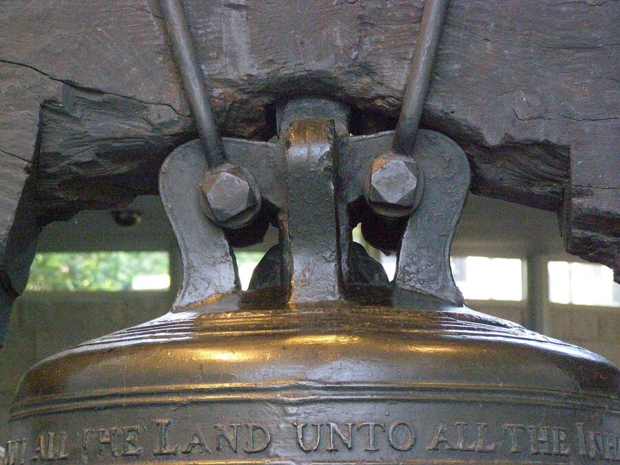 Liberty Bell at the Liberty Bell Center in Philadelphia