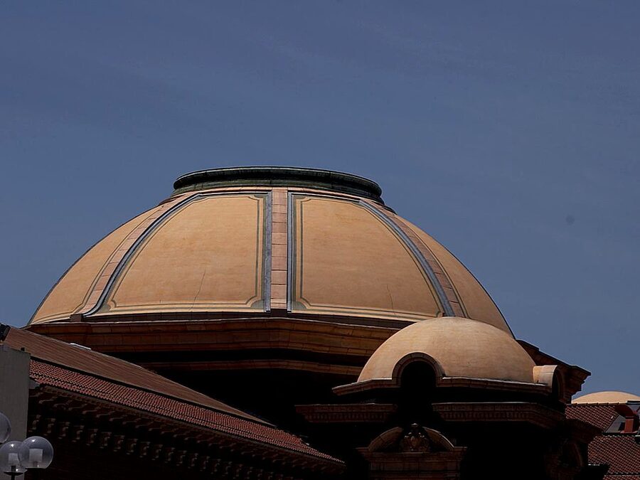 Clock dome at the Los Angeles Farmers Market