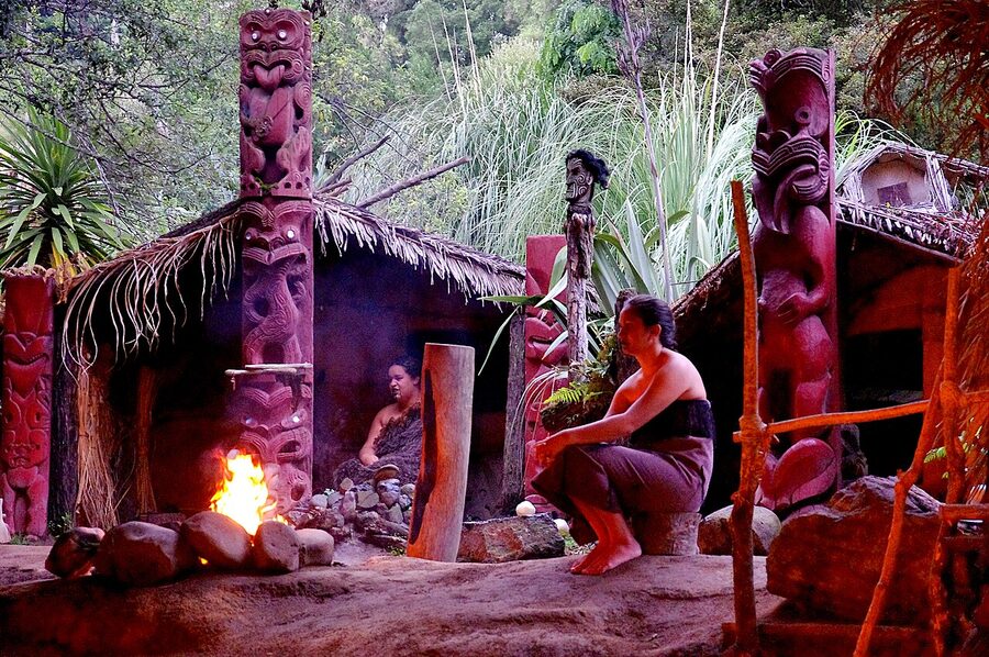 Mitai Maori Village evening cultural performance Rotorua New Zealand