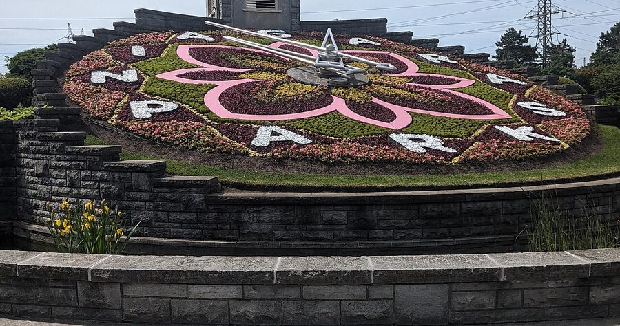 Niagara Parks Floral Clock near Queenston Ontario